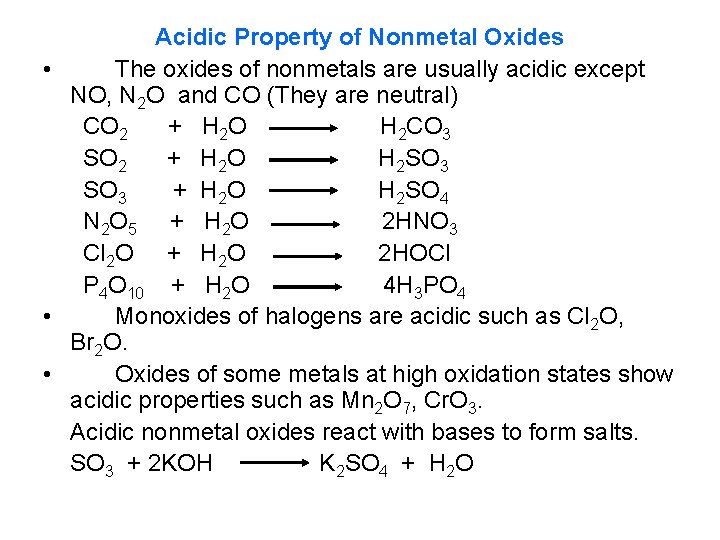 ACIDS and BASES v Acid Base theories v