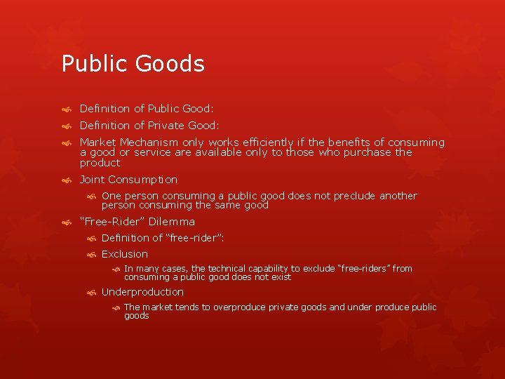 Holding the Invisible Hand Government Intervention in the