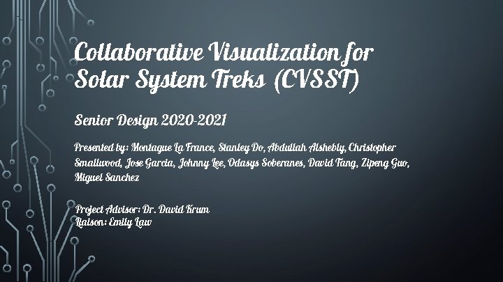 Collaborative Visualization for Solar System Treks CVSST Senior