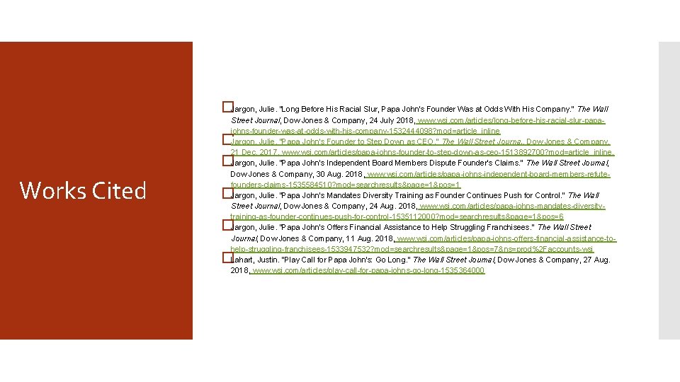 Papa Johns Leadership Financial Sustainability and Communication Laurel