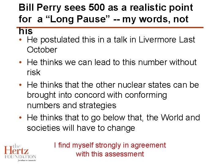 Issues for Future Nuclear Arms Control Jay Davis