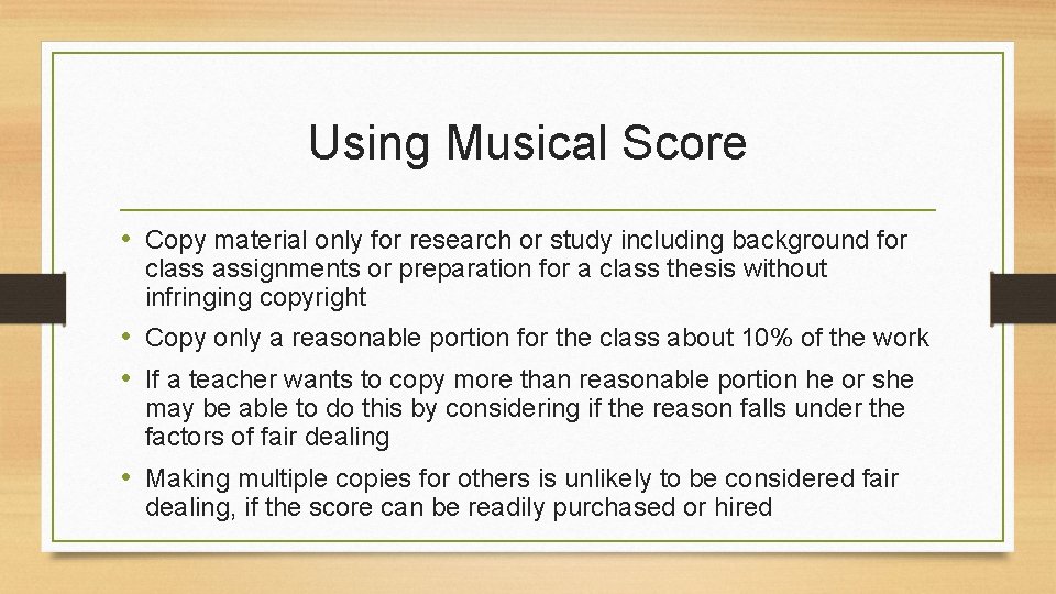 Copyright Guidelines Explaining Copyright Guidelines for Classroom ...