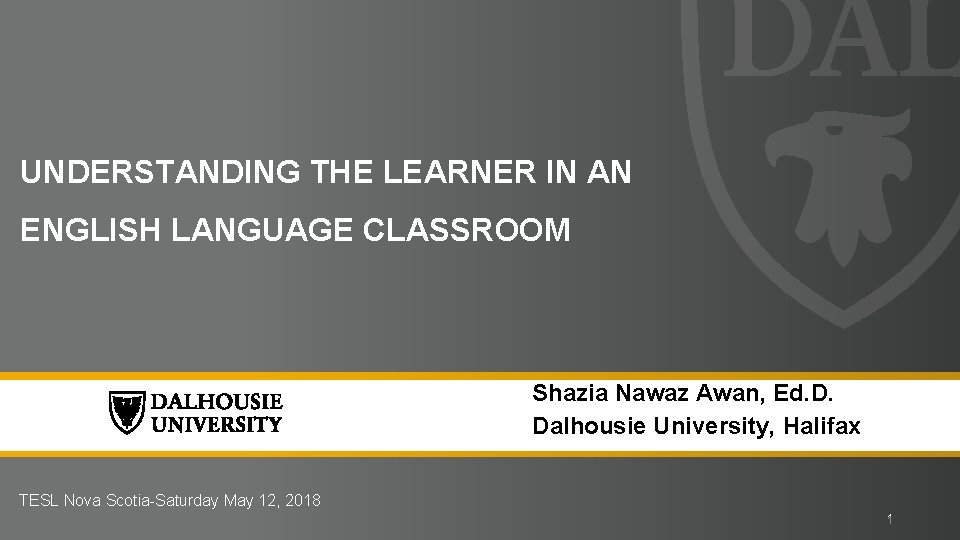 UNDERSTANDING THE LEARNER IN AN ENGLISH LANGUAGE CLASSROOM