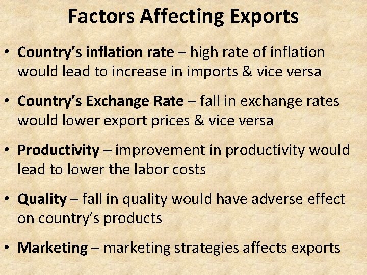 CH 7 PRELIMINARIES FOR EXPORT IMPORT Export Every
