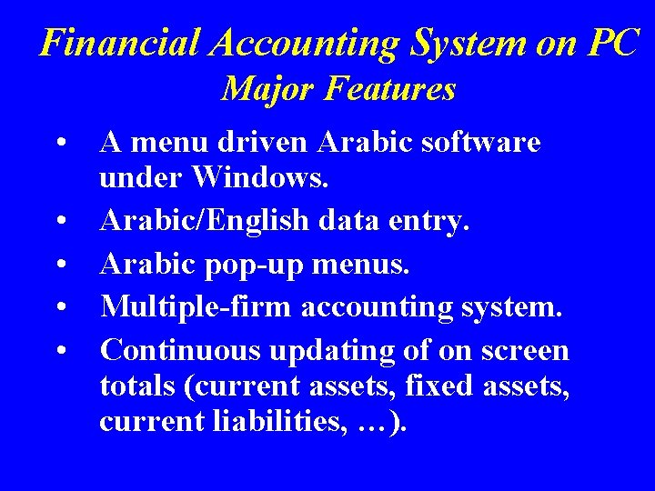 Financial Accounting System on PC by ACCOUNTRONIC Software