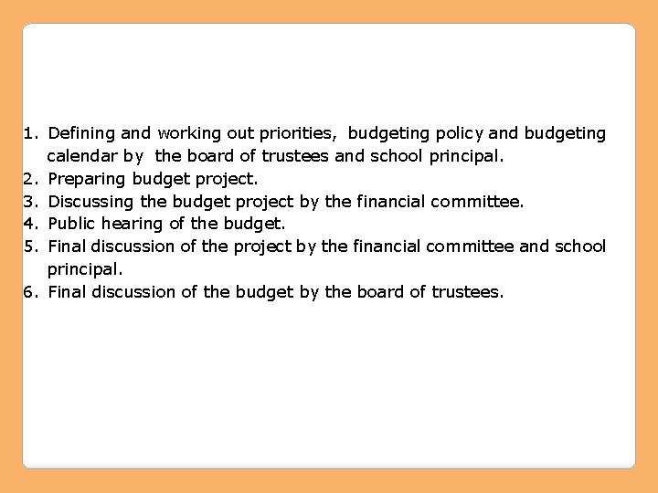 Strategic fiscal planning and budgeting at school Principal