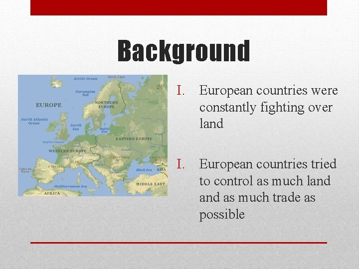 Warm Up A Brainstorm why people or countries