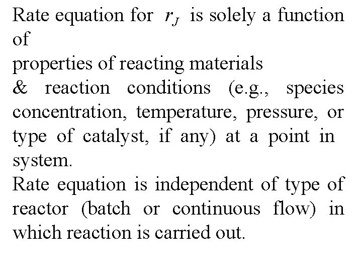 Chapter One Mole Balances 1 1 Rate of