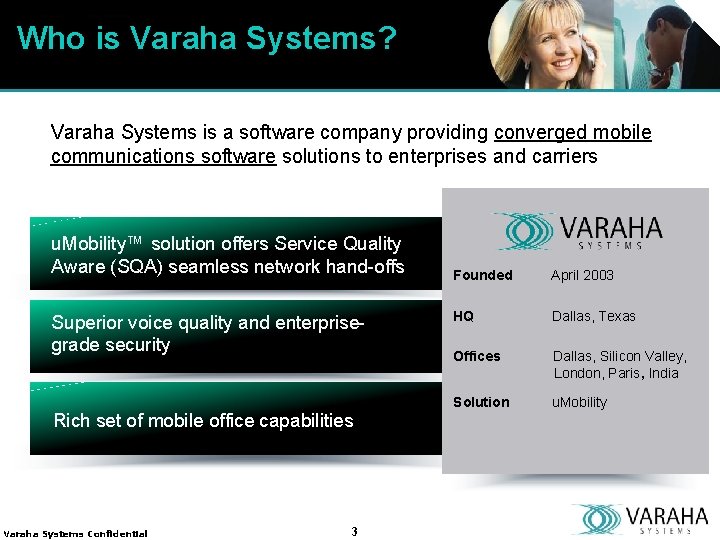 u Mobility Global Enterprise Mobility Varaha Systems Confidential