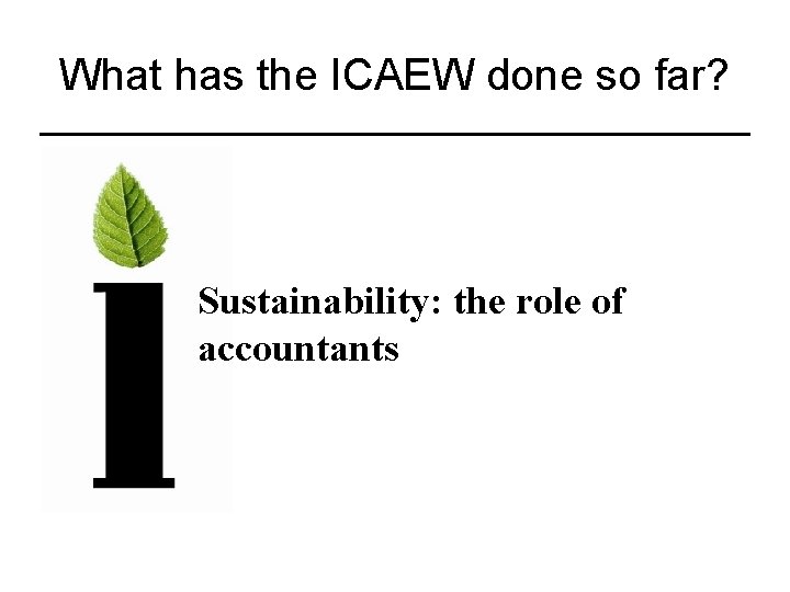 Corporate Responsibility What is it and what has