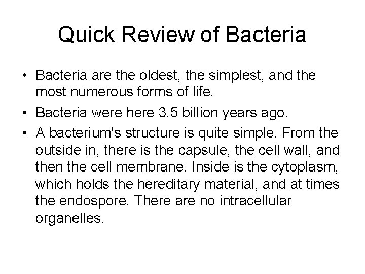 Bacteria Comic Strip Project BiologyMs OConnor Quick Review