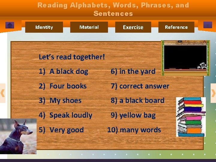 Loading Reading Alphabets Words Phrases and Sentences Identity