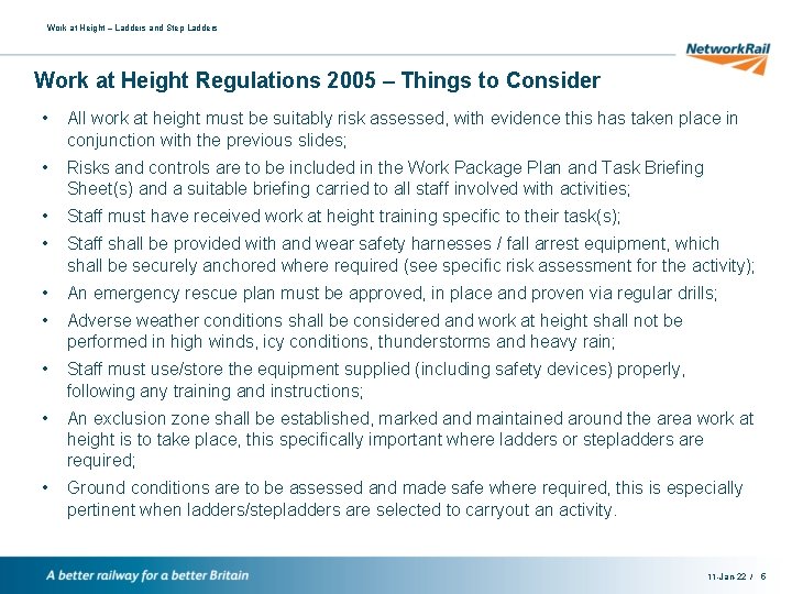 Work at Height Ladders and Step Ladders 11