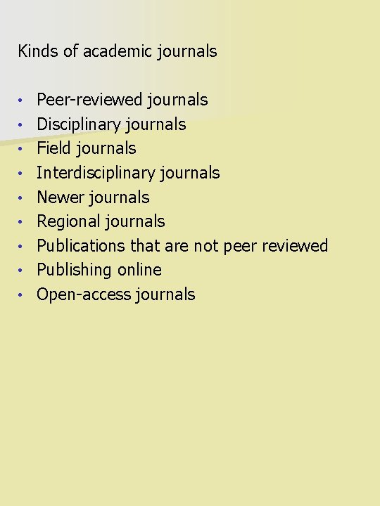 Getting published in academic journals Brian Paltridge University