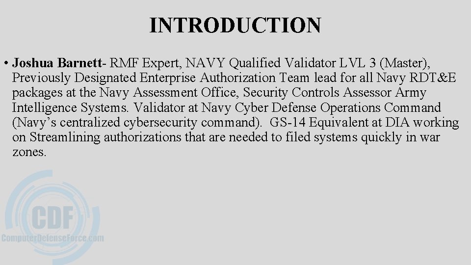 Computer Defense Force LLC About Computer Defense Force