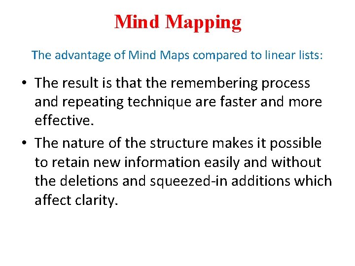 Mind Mapping Mind mapping whole brain note taking