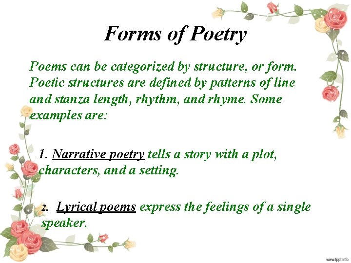 Ms Barrow Poetry Defined Poetry is a composition