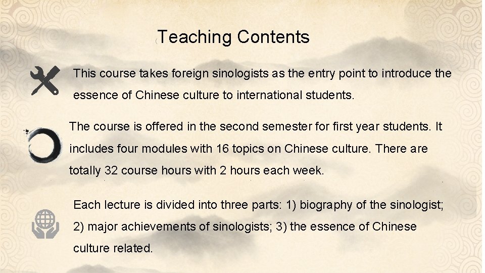 Sinologists and China About the Course Instructors Cai