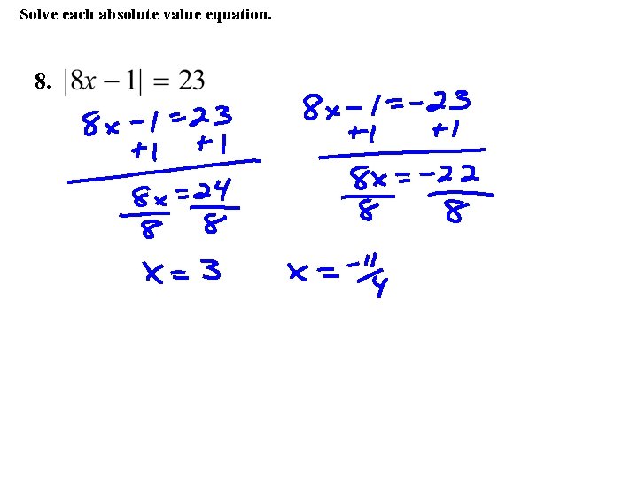 How do I work with absolute values Rewrite