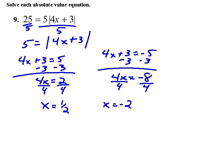 How do I work with absolute values Rewrite
