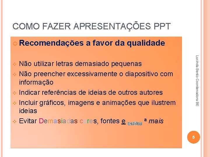APRESENTAES EM POWERPOINT PPT Guio de elaborao Biblioteca