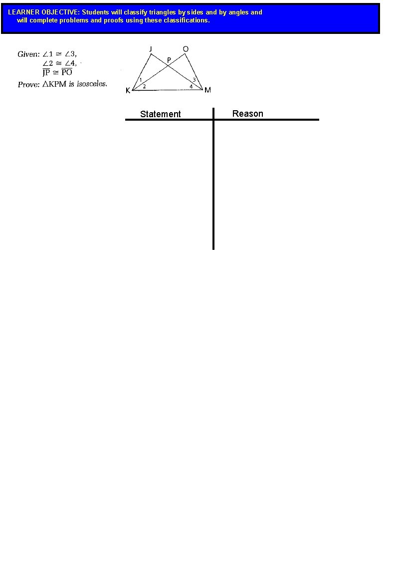 ADVANCED GEOMETRY 3 6 Types of Triangles LEARNER