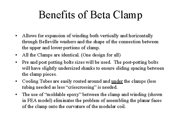 Beta Clamp Sketch 14 bolts Cooling Tubes Slanted