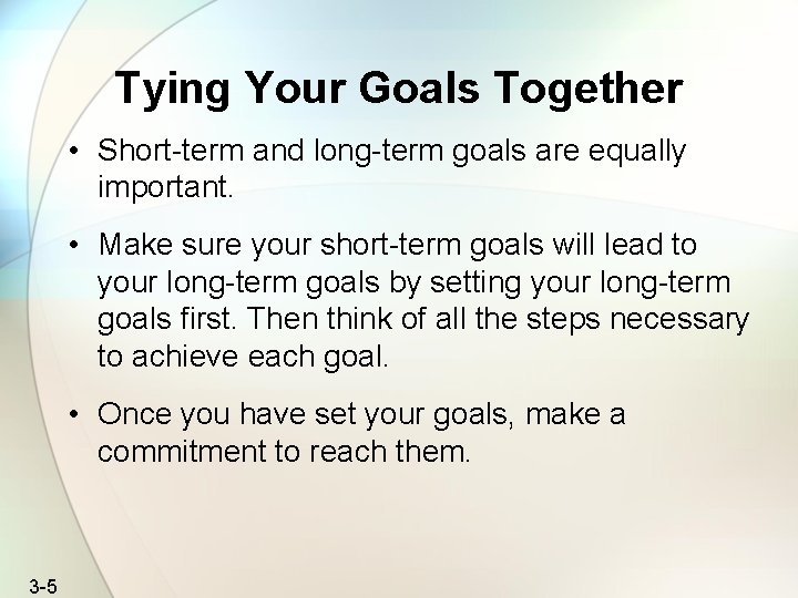Goals and Obstacles Chapter 3 Mc GrawHill 2010