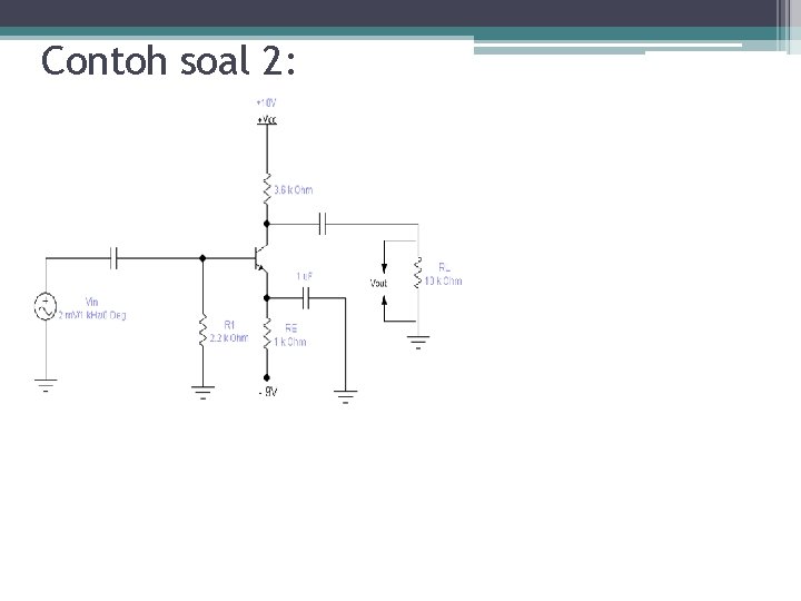 Analisis AC pada transistor BJT Oleh John Adler