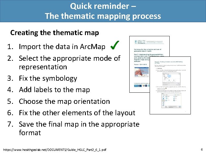 HIS GEOENABLING A COURSE ON GEOSPATIAL DATA AND
