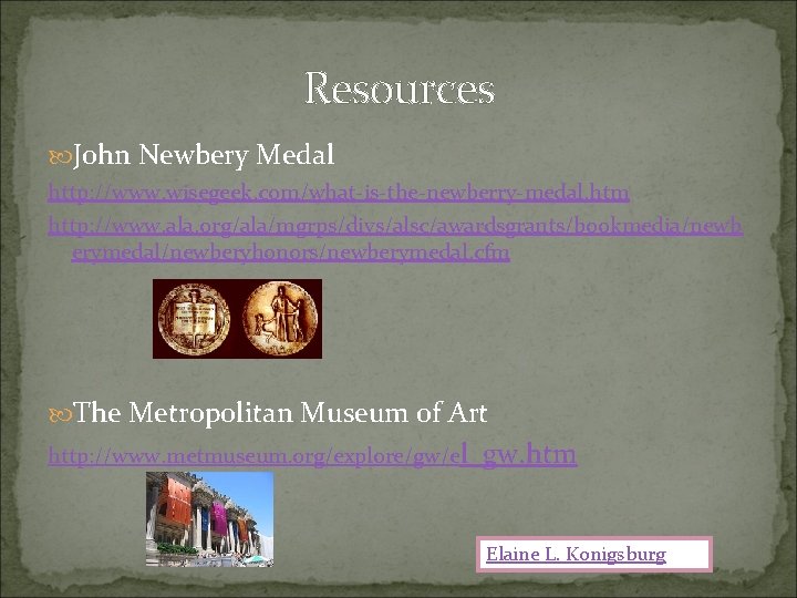 Elaine L Konigsburg v Who Is She v