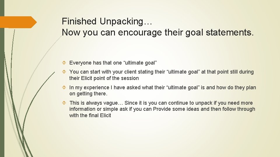 Counseling to develop a personalized meal plan By