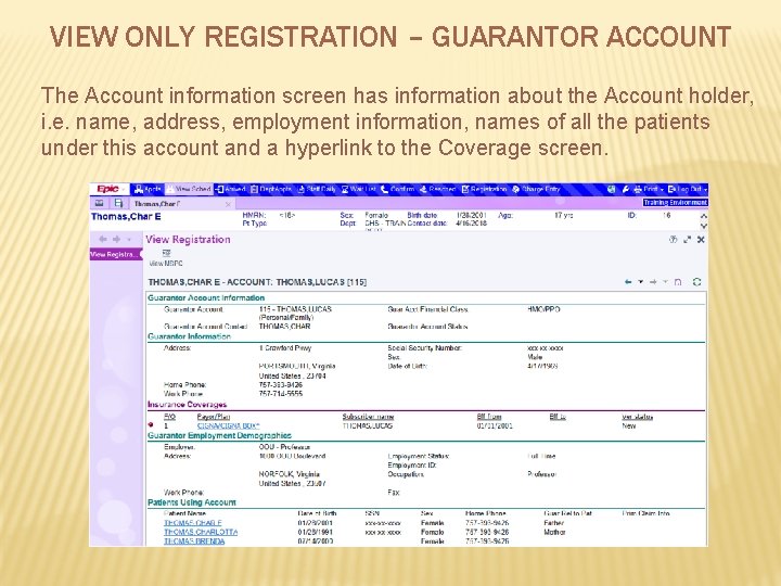 REGISTRATION VIEW ONLY EPIC OBJECTIVES In this lesson