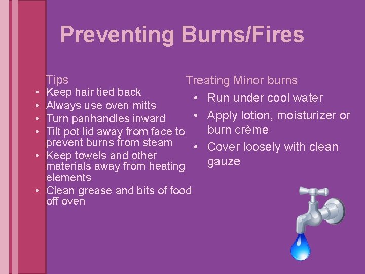 Kitchen Safety Be SAFE Lab Procedure When we