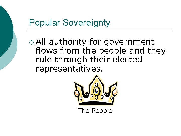 Principles of the U S Constitution The Ideas