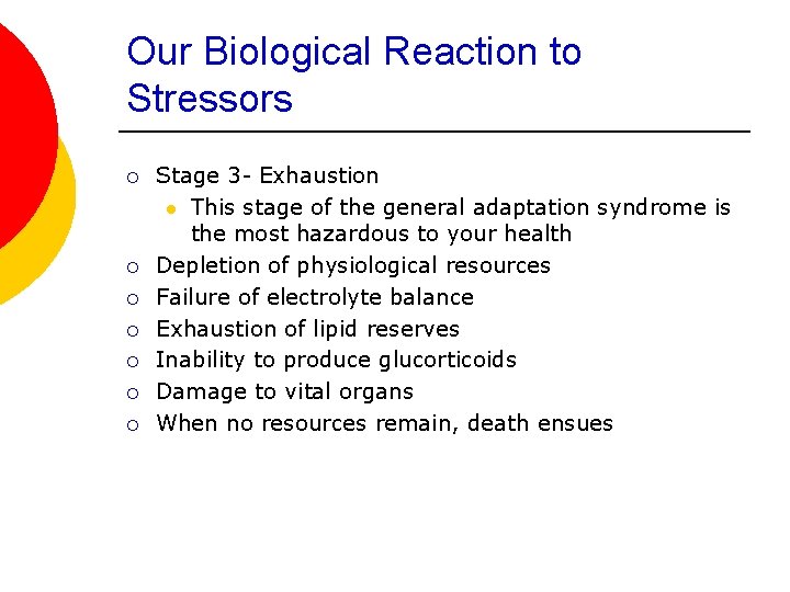 Chapter 10 Biopsychology of Emotions Stress and Health