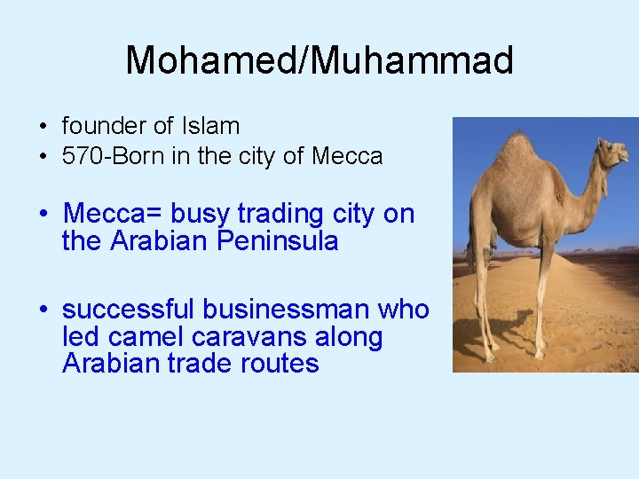 The Rise and Spread of Islam The Rise