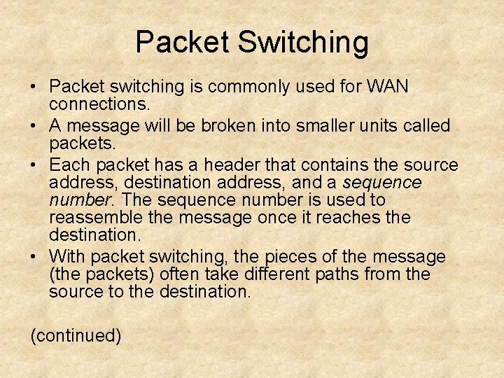SYSTEM ADMINISTRATION Chapter 11 WAN Technologies Wide Area