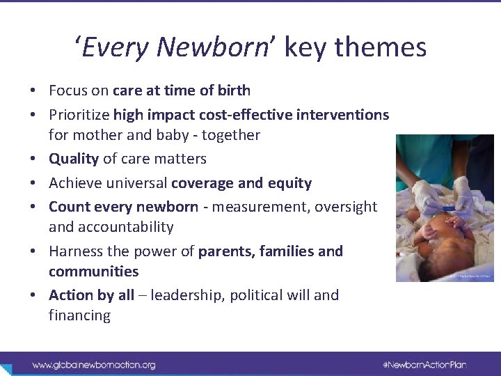 Outline What is the Every Newborn Action Plan