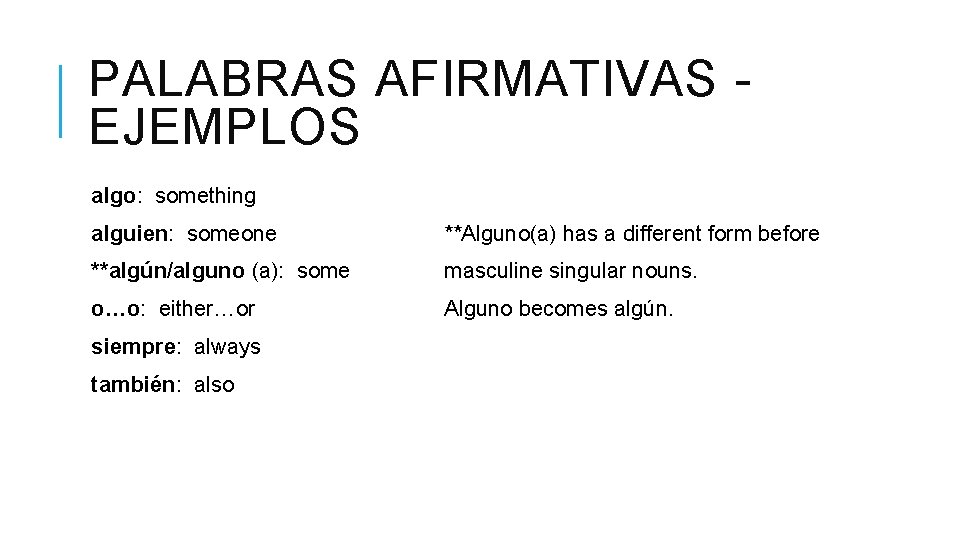 PALABRAS NEGATIVAS Autntico 2 Captulo 1 A Words