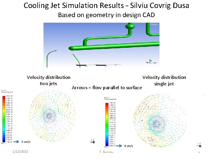 Reference Cell and Cooling Jet Systems A 1
