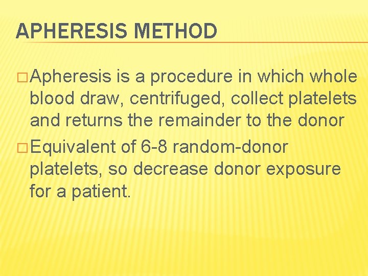 PLATELET CONCENTRATE FROM WHOLE BLOOD OR COLLECTED BY