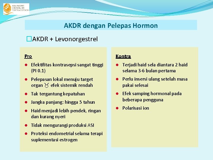 5 Kontrasepsi Hormonal b Injeksi Depo Kontrasepsi Hormonal