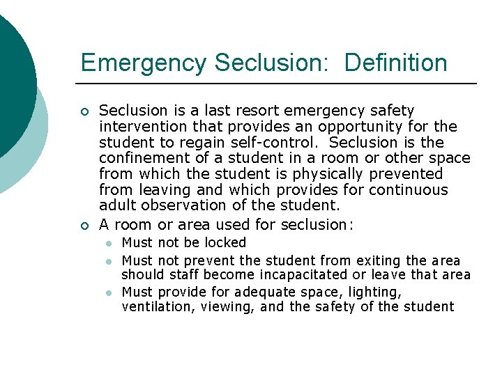 Supporting Student Behavior Standards for the Emergency Use