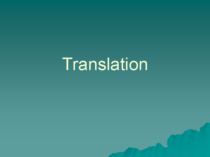Transcription and Translation Alexandra Costanzo Lake Shore Transcription