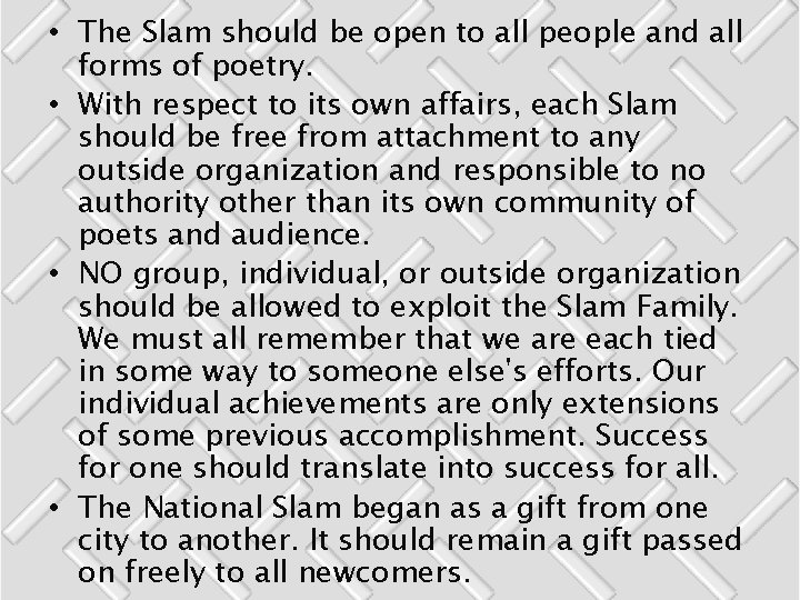 SLAM POETR Y The History and Evolution of