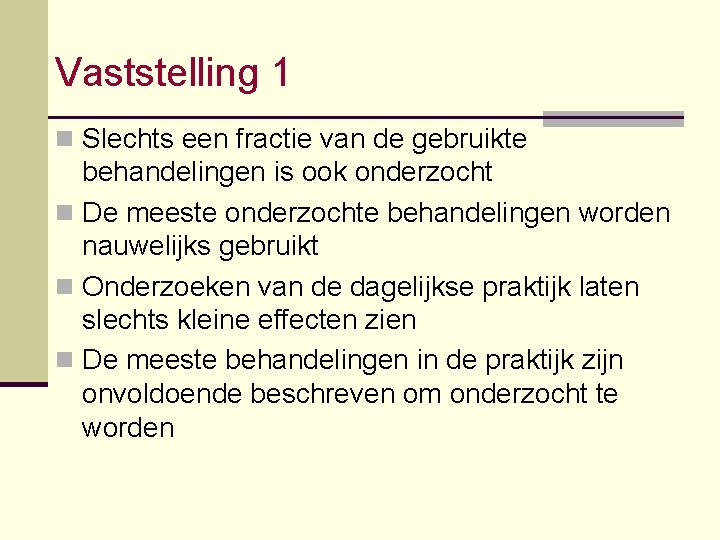 Evidence based werken STOP 4 7 als concrete