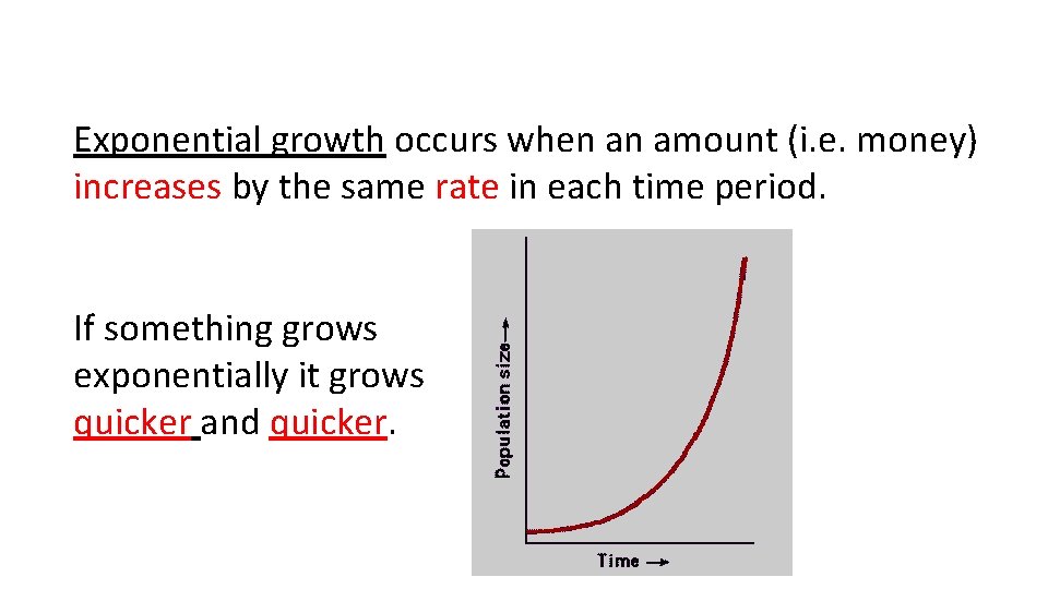Solve problems involving exponential growth and decay Exponential