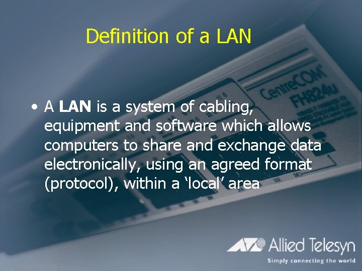 Ethernet Networking Technology Overview and Network Design Basic