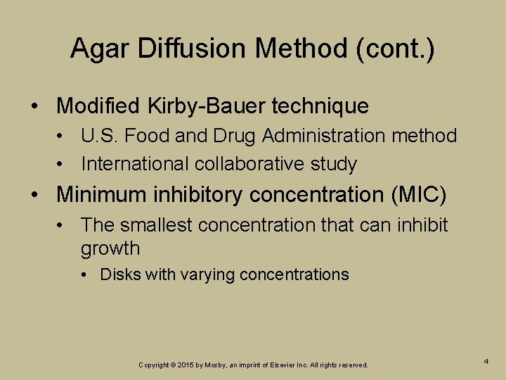 Microbiology Unit 7 Chapter 42 Antimicrobial Sensitivity Testing